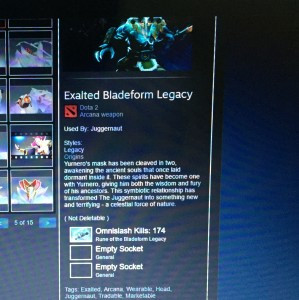 Buy Item Ready Trade Arcana juggernaut : exalted bladeform Dota 2 ...