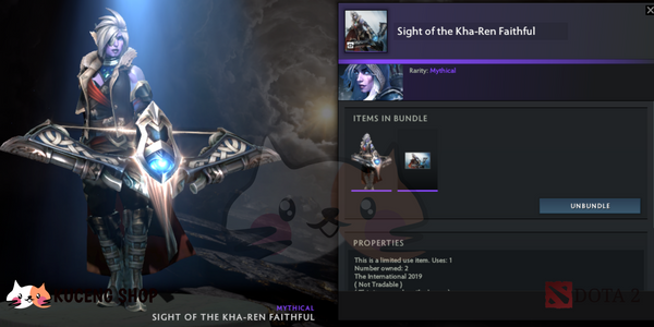 Beli Item Gift Sight of the Kha-Ren Faithful (Drow Ranger set CC TI9 ...