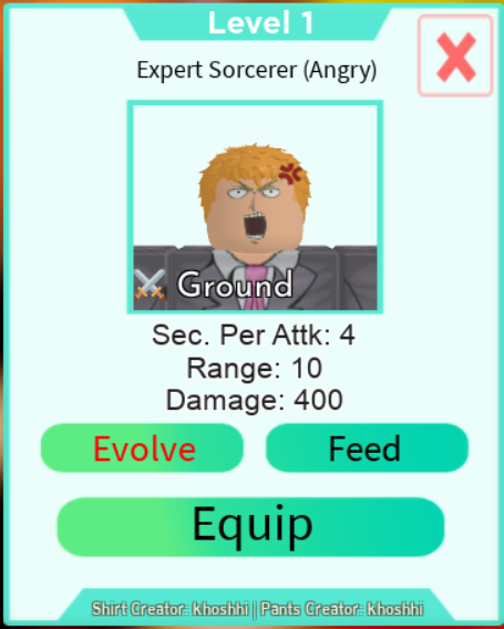 Beli Item Expert Sorcerer [ Angry ] All Star Tower Defense [ ASTD ...