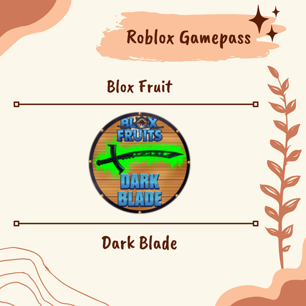 Beli Item Dark Blade - Blox Fruit - Roblox Roblox Terlengkap dan ...