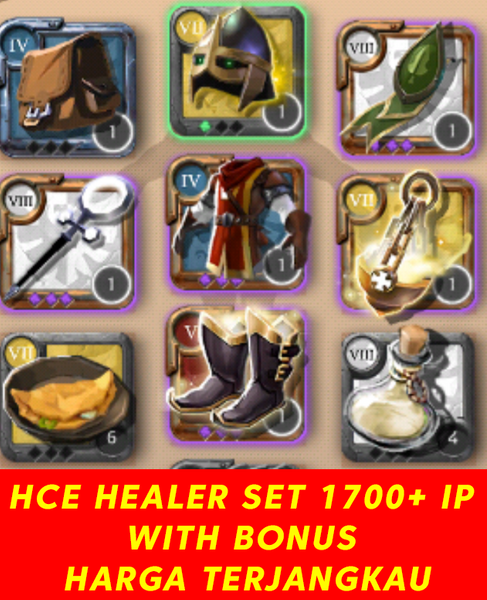 Beli Item HCE HEALER SET 1700+ IP ROYALS WITH BONUS HARGA TERJANGKAU ...