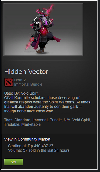 Beli Item Ready Trade Hidden Vector (Void Spirit Set Nemestice 2021 ...