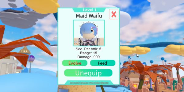 Beli Item Maid Waifu(Rem)|All Star Tower Defense|astd RBL Terlengkap ...