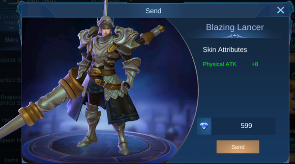 Beli Skin Blazing Lancer (Elite Skin Zilong) Mobile Legends Terlengkap ...