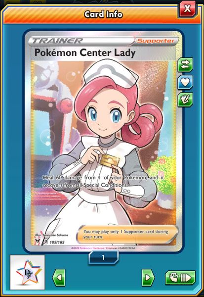 Beli Card via Trade Pokemon Center Lady Pokemon Trading Card Game ...