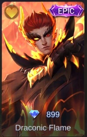 Buy Skin Draconic Flame (Epic Skin Valir) Mobile Legends 1140975 | itemku