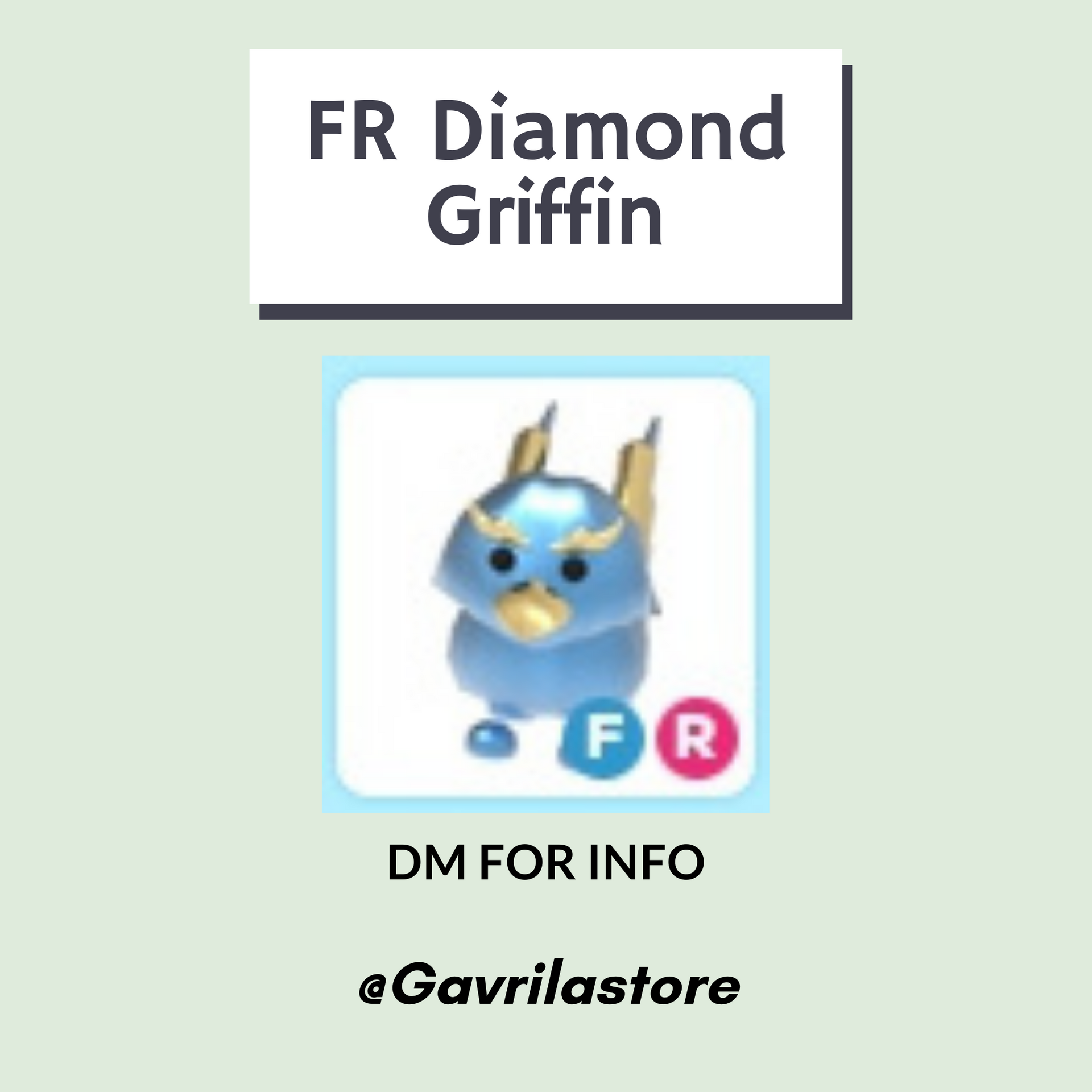 Jual FR Diamond Griffin (Full Grown) - Adopt Me dari Gavrila Store | itemku