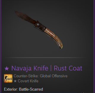Jual Navaja Knife | Rust Coat [Battle-Scarred] dari Alessya Store | itemku