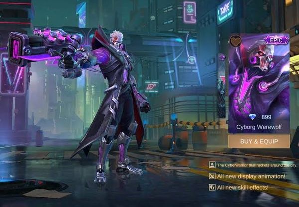 Beli Skin Cyborg Werewolf (Epic Skin Roger) Mobile Legends Terlengkap ...
