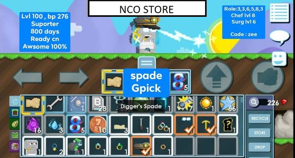 Buy Account FEYE ACCOUNT GOLDEN PICKAXE + DIGGER SPADE + NICE ROLE ...