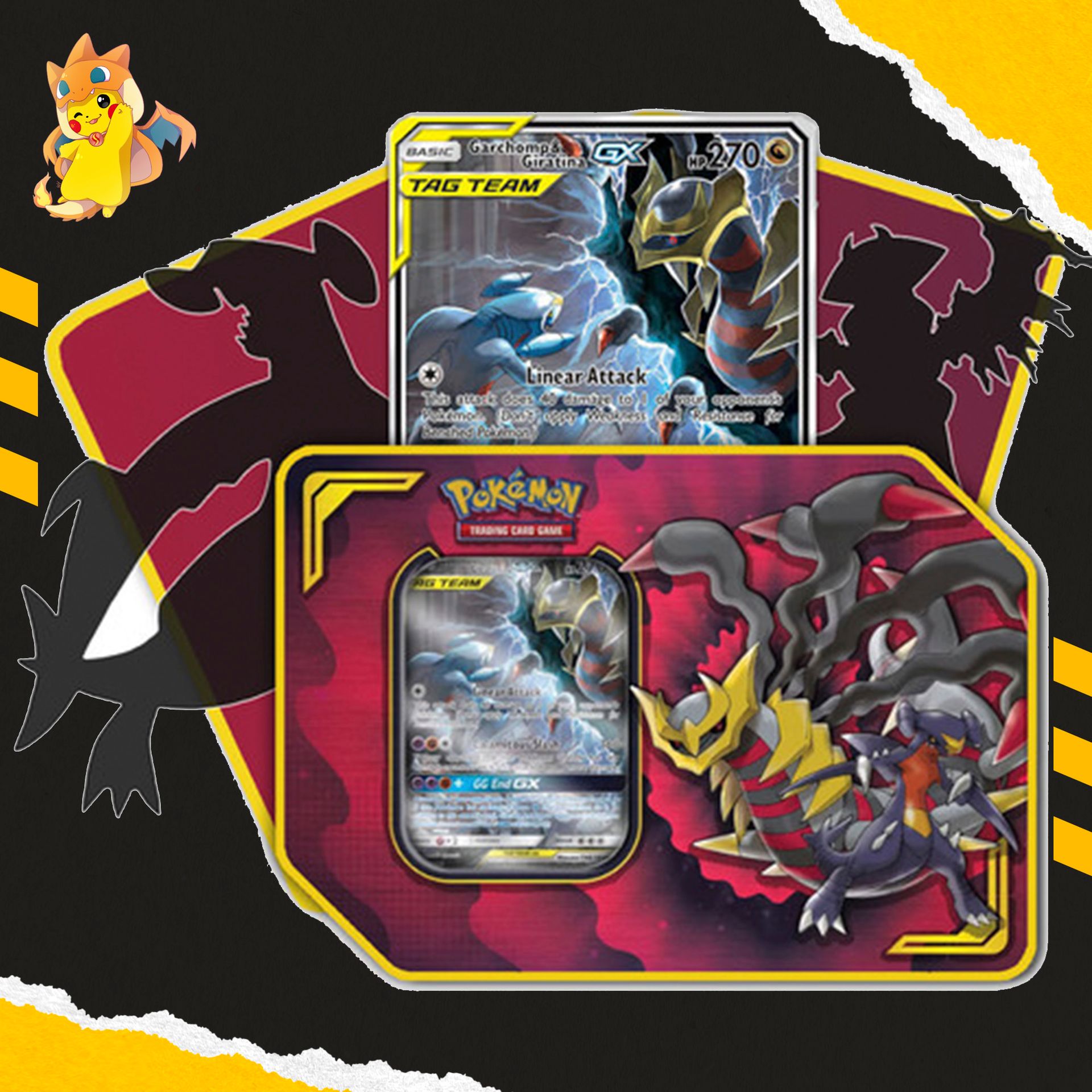 Jual Power Partnership Tin: Garchomp & Giratina GX - Code ( Isi 1 Set ...