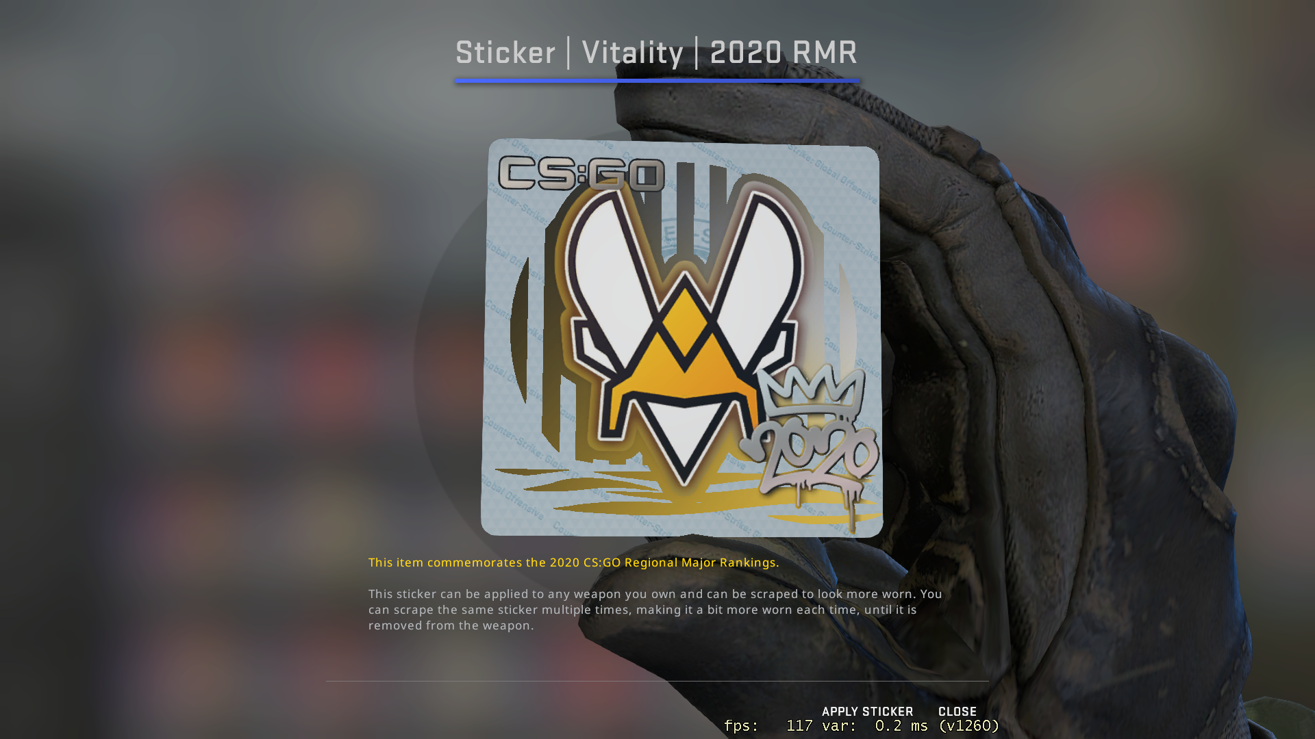 Jual Sticker | Vitality | 2020 RMR dari M Items | itemku