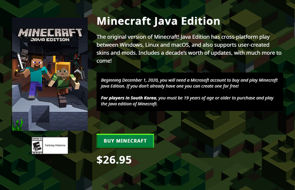 Beli Game Minecraft Java Edition Game Key Terlengkap dan Termurah ...