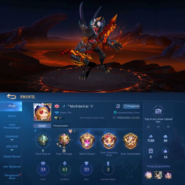 Buy Account Mobile Legends Collector Khufra Mobile Legends 1200321 | itemku