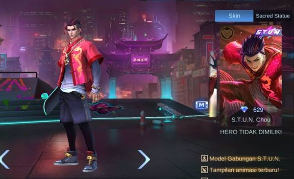 Buy Skin S.T.U.N. Chou (Epic Skin Chou) Mobile Legends 1211674 | itemku