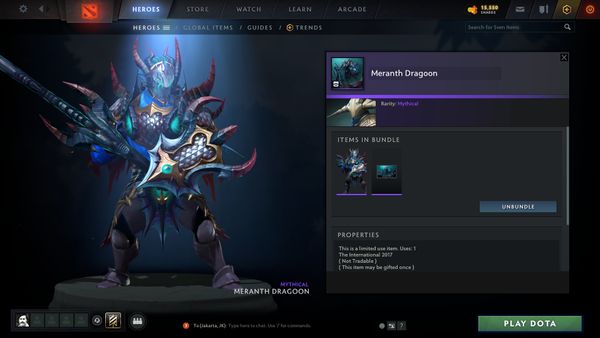 Beli Item Gift Meranth Dragoon (Bundle Sven Collector's Cache TI 6 ...