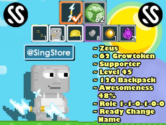 Beli Akun Akun Growtopia Zeus + Many Growtoken + Supporter Terlengkap ...