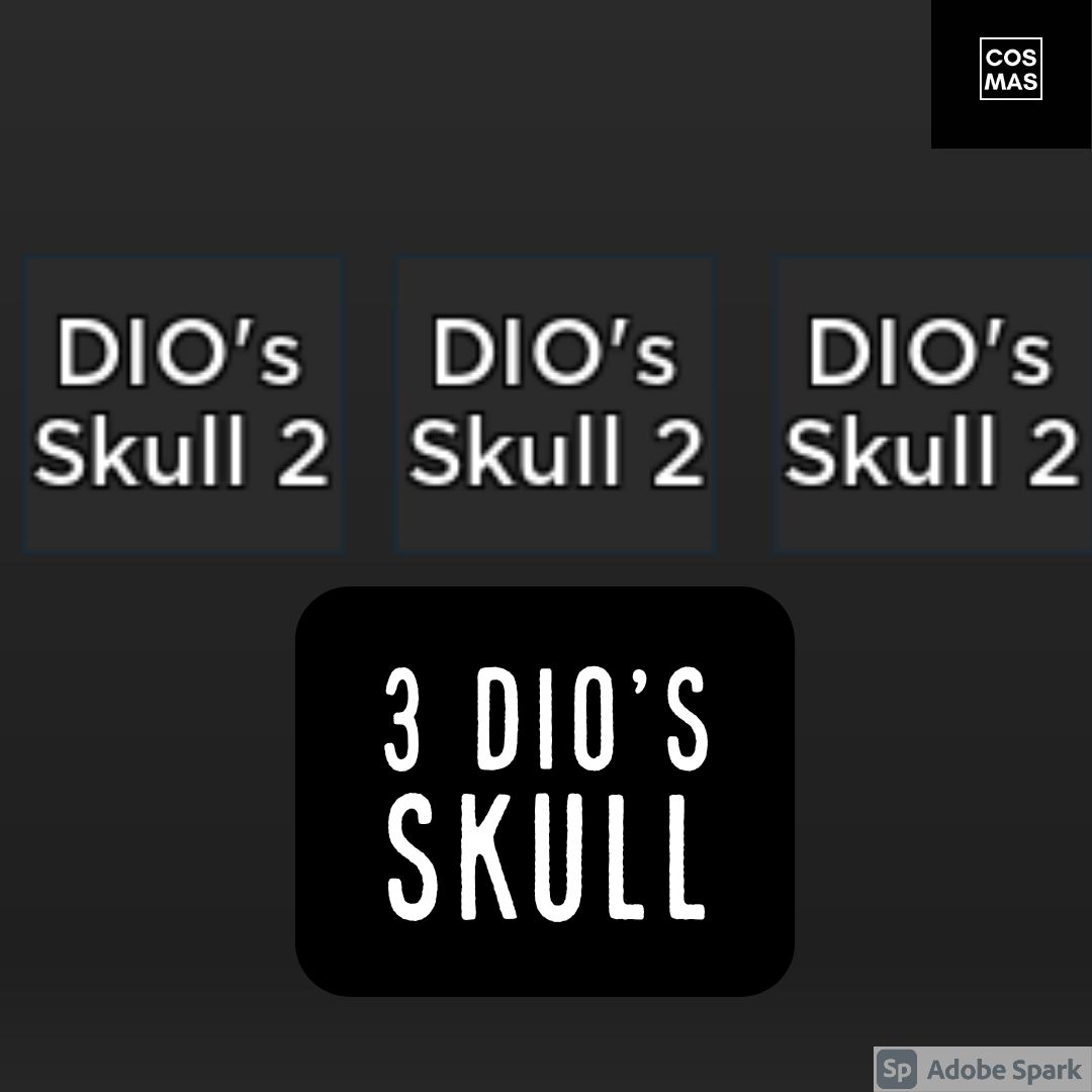 Jual 3 DIO Skull (Stands Awakening) dari CosMasStore | itemku