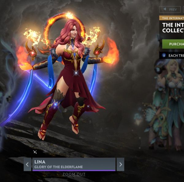 Jual Glory of the Elderflame (Bundle Lina Collector's Cache TI 10) Dota 2 dari Tokozzz | itemku