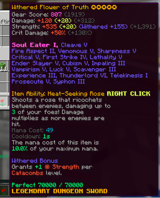 Beli Item Legendary Withered Flower of Truth 5 Star Minecraft ...