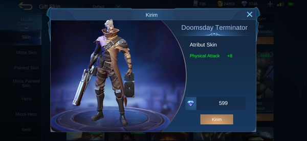 Buy Skin Doomsday Terminator (Elite Skin Granger) Mobile Legends ...
