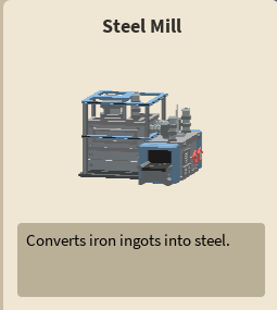 Buy Item Steel Mill - Roblox Islands Roblox 1191185 | itemku