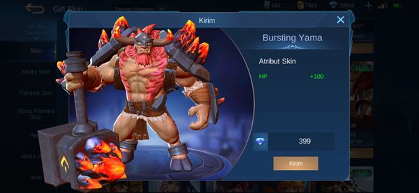 Beli Skin Bursting Yama (Elite Skin Minotaur) Mobile Legends Terlengkap ...