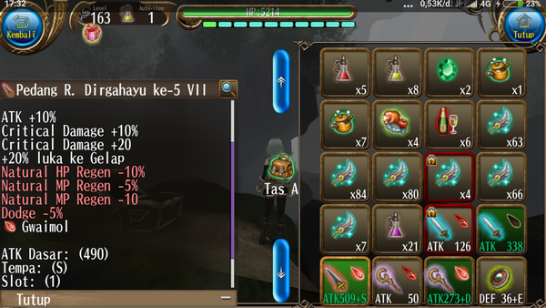 Beli Item Two handed sword DTE (damage to elemen) Toram Online ...