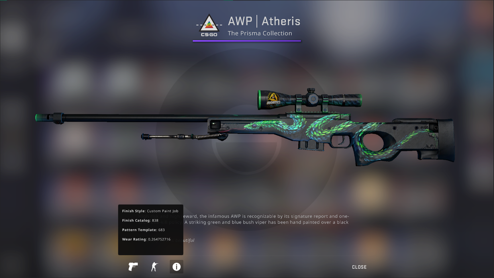 Jual AWP | Atheris (Field-Tested) dari 01MM Store | itemku