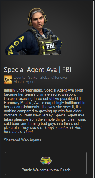 Beli Item Ready Trade Special Agent Ava | FBI Counter Strike 2 ...