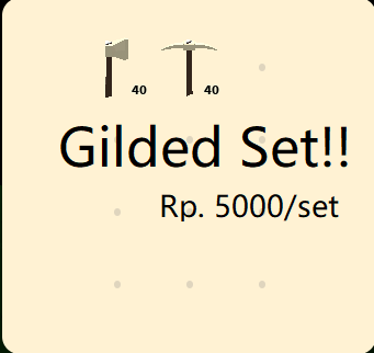 Buy Item Gilded Ax & Pickaxe 1 set - Roblox Islands Roblox 1240378 | itemku