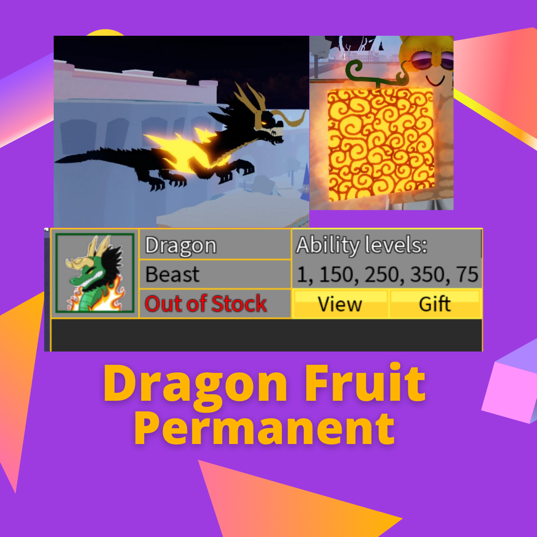Buy Item Dragon Fruit (Permanent) Blox Fruit RBL 1274549 | itemku