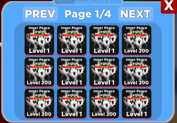 Beli Item Ninja Legends Pet : Inner Peace Legion SHADOWSTORM Roblox ...