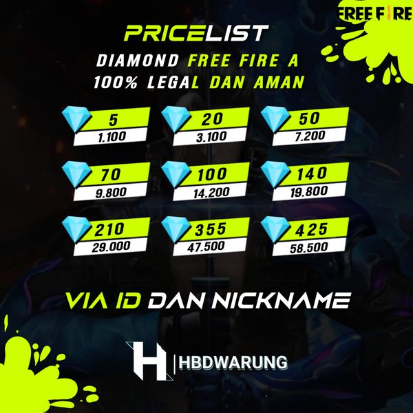 Beli Top Up 500 Diamonds Garena Free Fire Terlengkap dan Termurah Juni ...