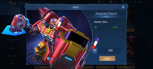 Buy Skin Jeepney Racer (Elite Skin Johnson) Mobile Legends 1312987 | itemku