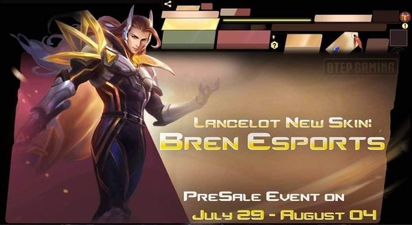 Buy Skin Bren Esports (Epic Skin Lancelot) Mobile Legends 1284576 | itemku