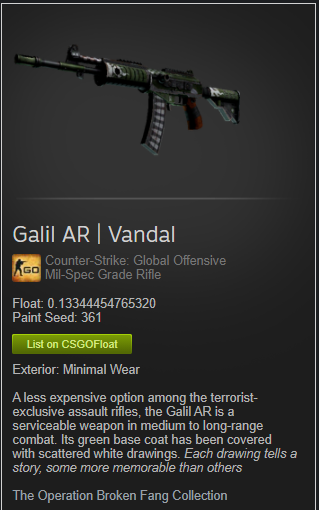 Beli Item Ready Trade Galil AR | Vandal Counter Strike: Global ...