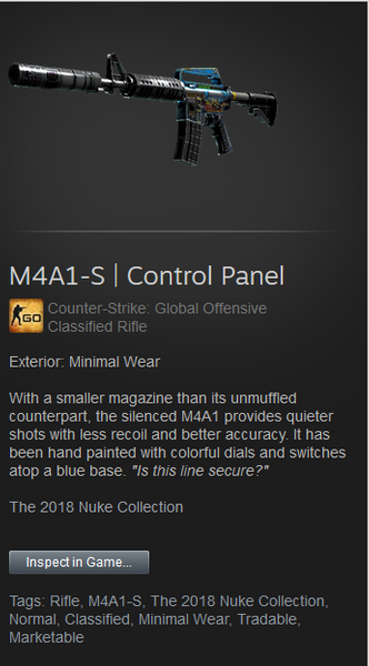 Beli Item Ready Trade M4A1-S | Control Panel MW Counter Strike 2 ...