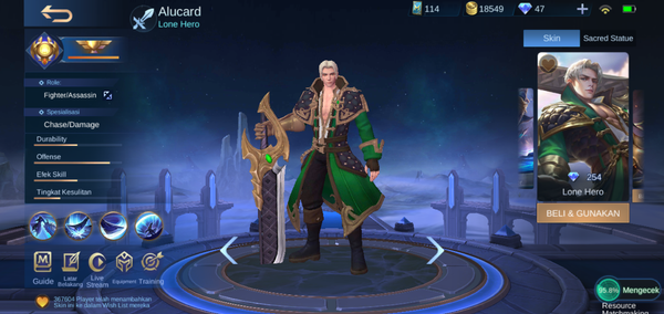 Buy Skin S.T.U.N. Chou (Epic Skin Chou) Mobile Legends 1363676 | itemku