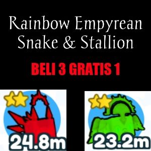 Buy Item Rainbow Empyrean Snake&Stallion | Pet Simulator Roblox 1391064 ...