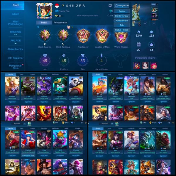 Beli Akun KOF Guin, 4 Epic, 2 SL, 5 Special, 10 Elite Mewah Mobile ...