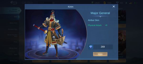 Beli Skin Major General (Skin Yi Sun-shin) Mobile Legends Terlengkap ...