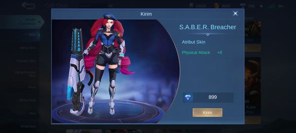 Beli Skin SABER Breacher (Epic Skin Layla) Mobile Legends Terlengkap ...