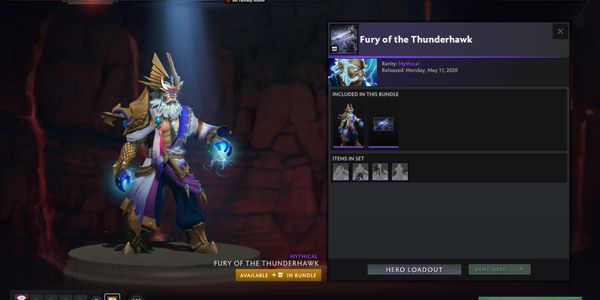 Beli Item Gift Fury of the Thunderhawk (Zeus set Ageless Heirlooms 2022) Dota 2 Terlengkap dan ...