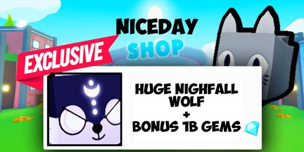 Beli Pet Exclusive Huge Nightfall Wolf Pet Simulator X Roblox ...