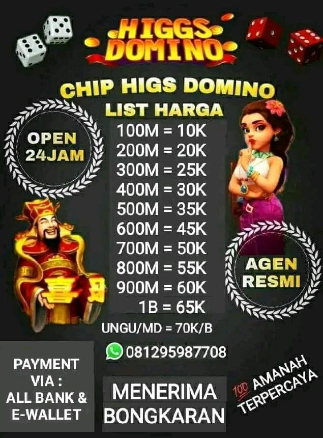 Beli Produk di Koin Hoki Chip Domin Terlengkap Januari 2025 | itemku