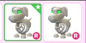 Buy Pet R White skeleton Dog Adopt Me Roblox Trading Hub 1539578 | itemku