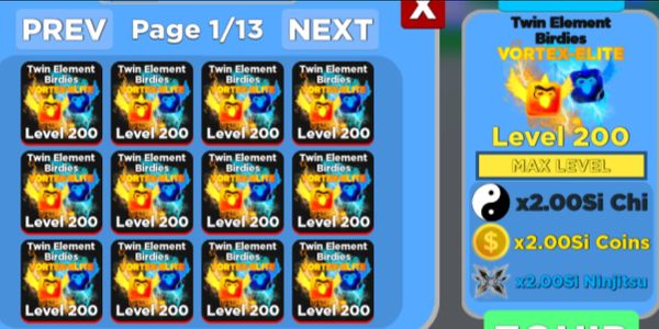 Buy Item Twin Birdies Vortex Ninja Legends Roblox 2043949 | itemku
