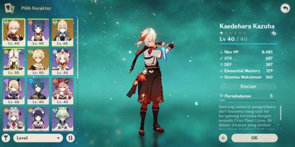 Beli Akun Kazuha Signature Jean C1 Genshin Impact Terlengkap dan ...