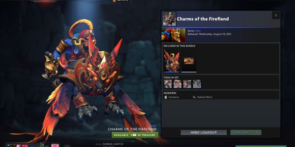 Buy Item Gift Charm Of The Firefiend (Batrider Set) Dota 2 2102189 | itemku